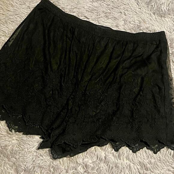 torrid | Shorts | Black Lace Gothic Grunge Fairycore Alternative ...